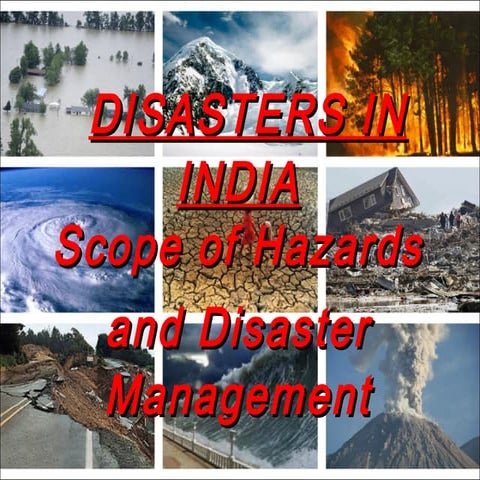 Introduction to disaster management | PPTX