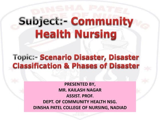 A Power Point Presentation about Disaster Management. | PPT