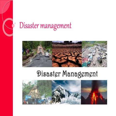 Disaster management... | PPTX
