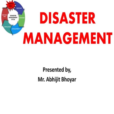 Disaster management | PPTX