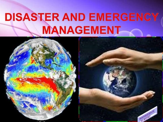 Introduction to disaster management | PPTX | Science