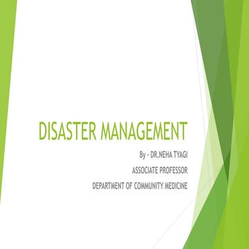 Disaster management | PPTX