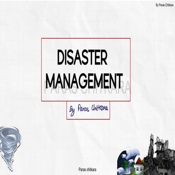 Disaster Management for UPSC mains General studies paper 3 | PDF