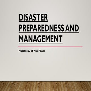 disaster management.pptx for paramedical courses | PPT