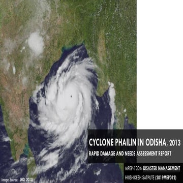 Cyclone Phailin in Odisha, 2013 | PDF
