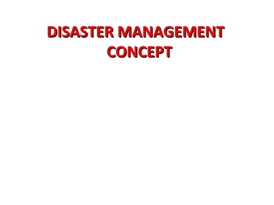 Concept of disaster, hazard, vulnerability, exposure, capacity | PPT