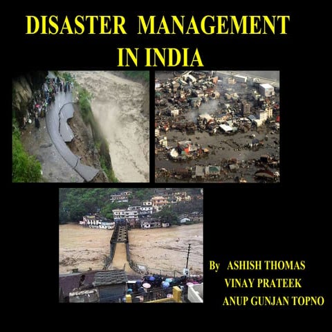 Introduction to disaster management | PPTX