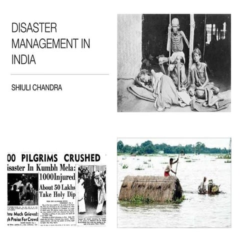 Disaster Management in india | PPT