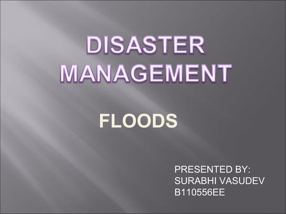 Flood ppt | PPT