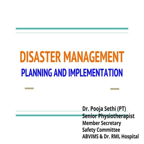 Disaster management Planning and implementation.pptx