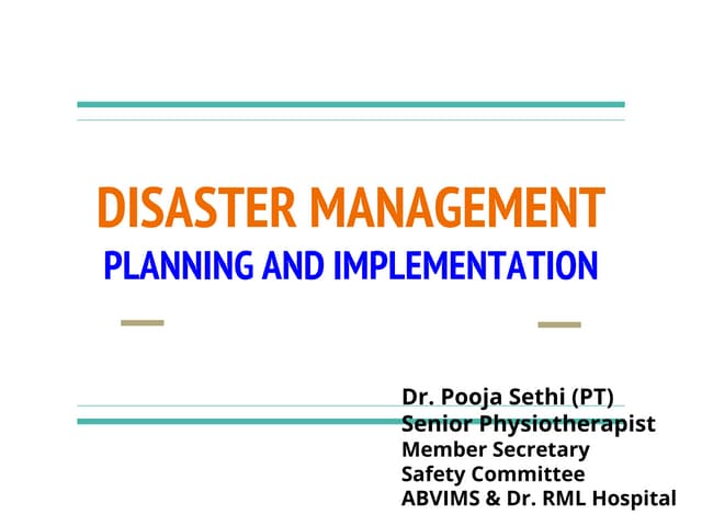 Disaster management cycle | PPTX