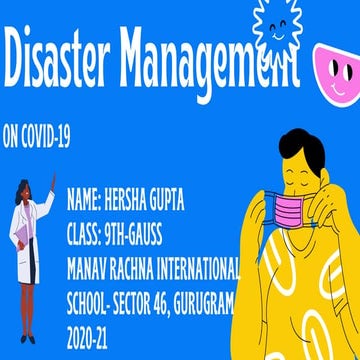 Disaster management social science class 9 | PPT