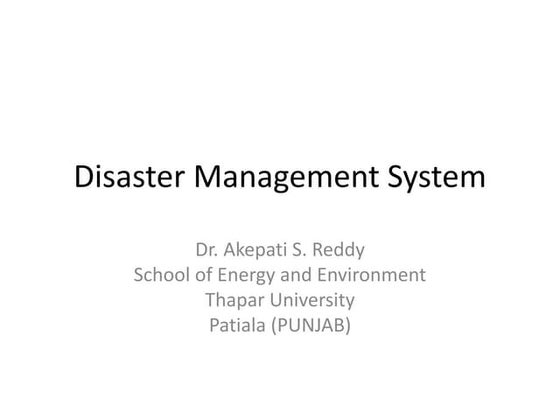 Disaster Mangement For Class IX, CBSE Based | PPT