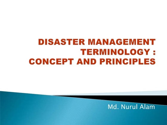 Disaster risk reduction | DOCX