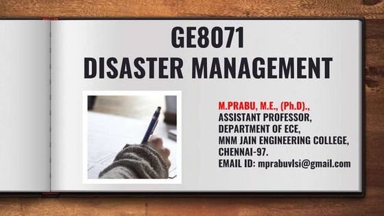 Disaster preparedness & mitigation | PPTX