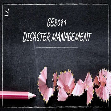 Disaster Management Unit 3 Pptx