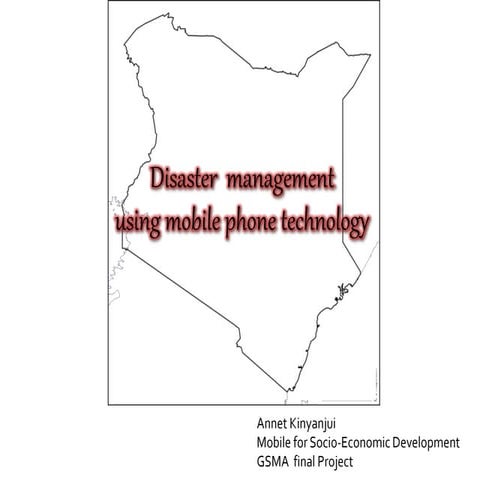 Technologies for Disaster Management | PPTX