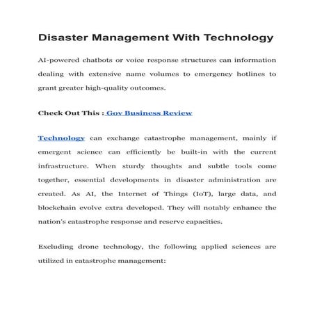 Disaster Management With Technology.pdf