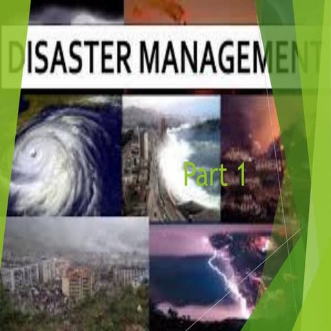 Disaster Managemet Module 1 Part 1 1 Pdf