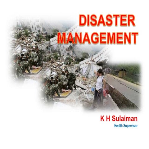 Disaster Management PPT | PPTX