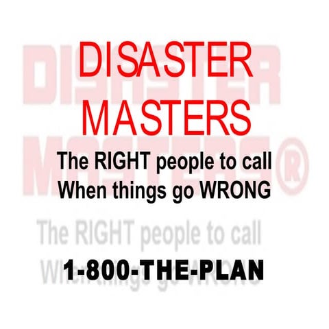 Disaster masters | PPT