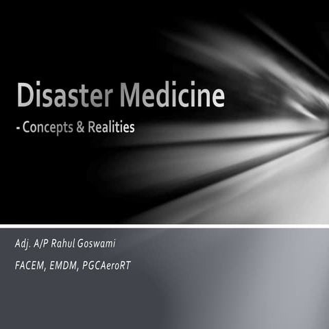 Disaster medicine mo tute | PPT
