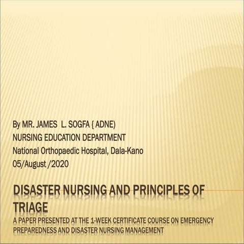 DISASTER NURSING AND PRINCIPLES OF TRIAGE.ppt