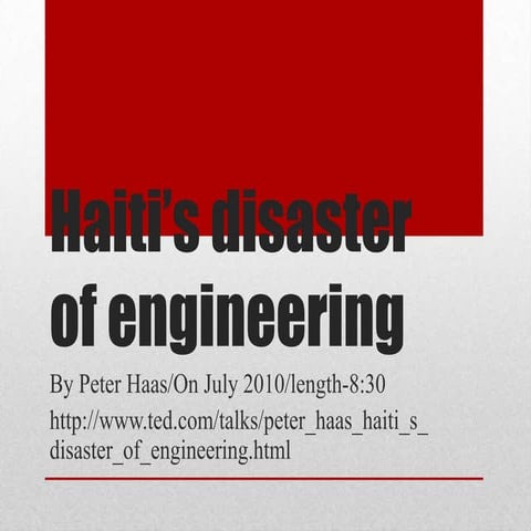 Disaster of engineering | PPTX | Disasters