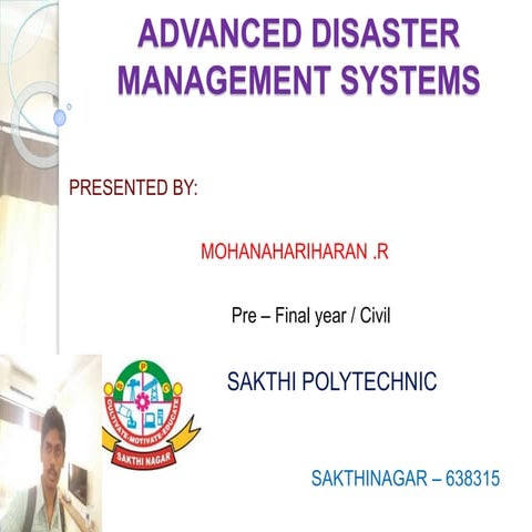 DiSaStEr MaNaGeMeNt | PPT
