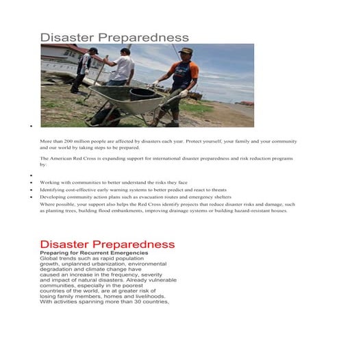 Disaster preparedness | PDF