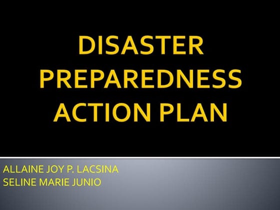 Disaster preparedness & mitigation | PPTX