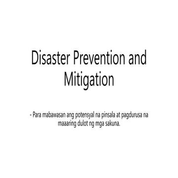 Disaster prevention and Mitigation.ppt