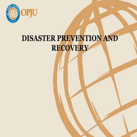Disaster prevention and recovery | PPT