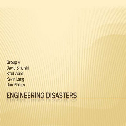 Engineering Disasters | PPTX