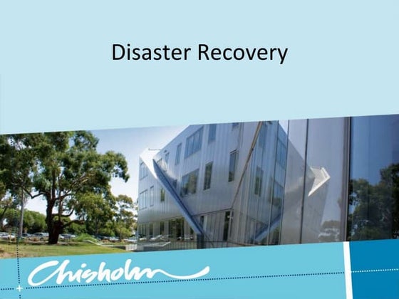 An Introduction to Disaster Recovery Planning | PPTX