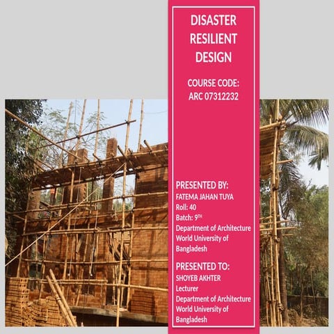 Basic of Disaster Resilient in Architecture.pptx