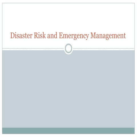 Disaster Risk Reduction | PPTX