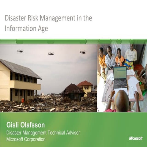 Disaster Risk Management In The Information Age Gislio | PPT