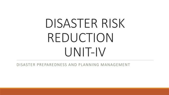 Disaster Risk Reduction | PPTX | Environment | Science