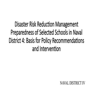 Disaster Risk Reduction Management Preparedness of Selected Schools.pptx