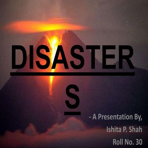 Disasters | PPT