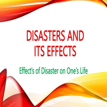 Disasters and Its Effects.pptx