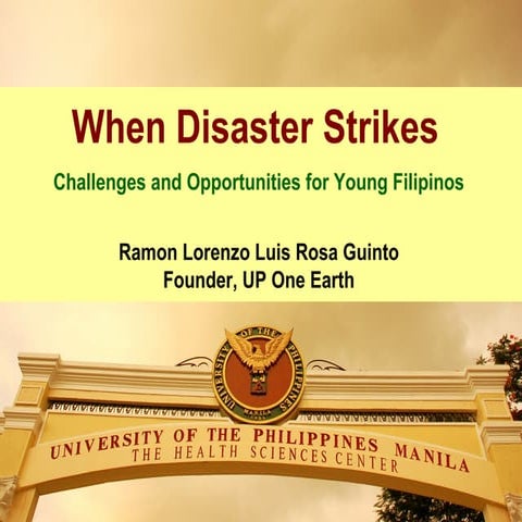 When Disasters Strike: Disasters in the Philippines | PPT