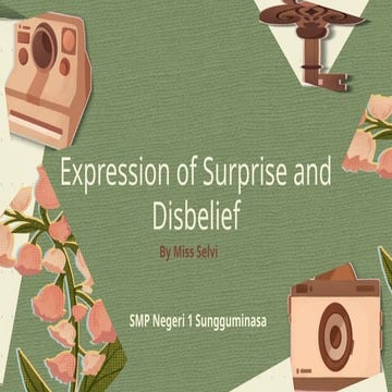 Dexpression of surprise and disbelief in sentences | PPTX