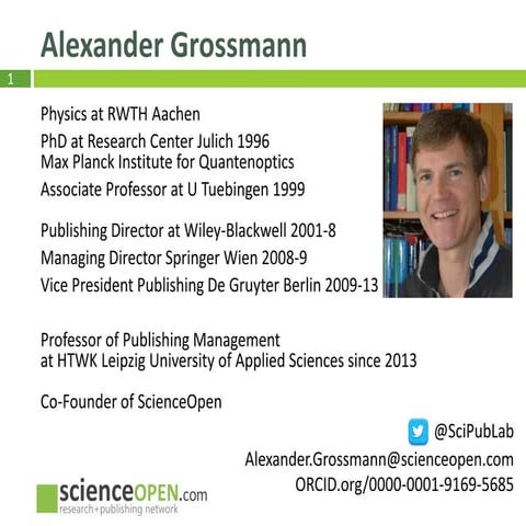 Alexander Grossmann (ScienceOpen) -- Challenges on Open Peer Review | PDF