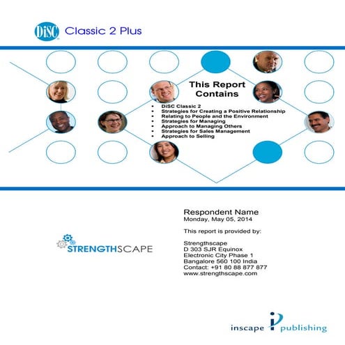 Download Free DiSC Classic 2.0 Plus Report | PDF