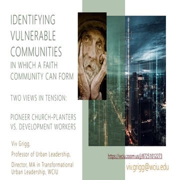 Discerning Vulnerable Communities | PPTX