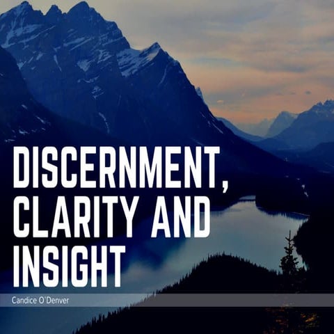 Discernment, Clarity and Insight | PDF