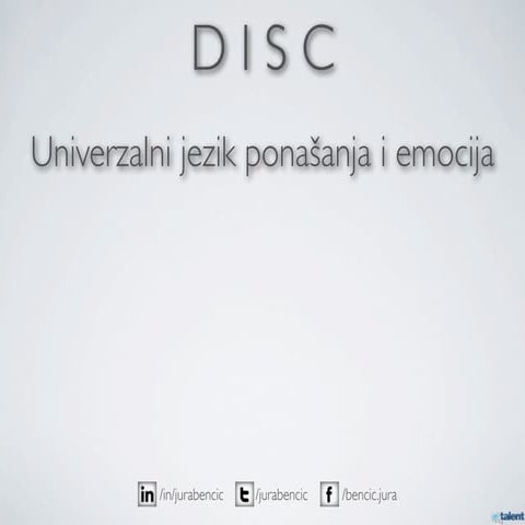 DISC-Univerzal languange | KEY
