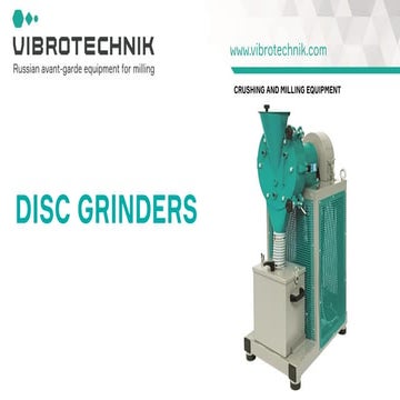 Disc grinders - VIBROTECHNIK | PPT
